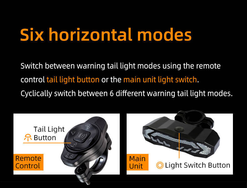 Wireless Tail Light with Brake Light, Turn Signal & Anti Theft Alarm ...
